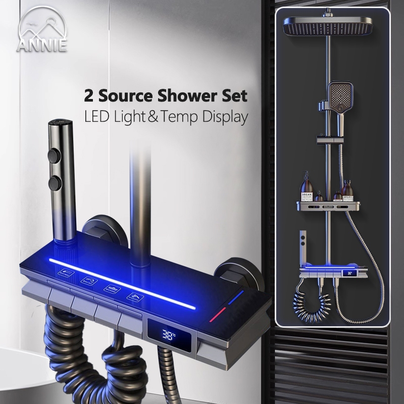 Shower Set With Faucet Intelligent High-definition Digital Display ...
