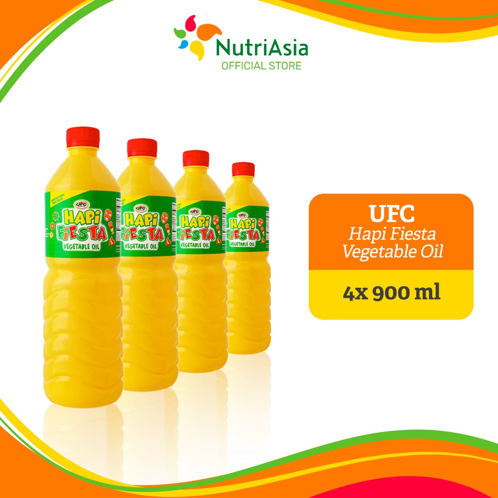UFC Hapi Fiesta Vegetable Oil 900ml PET Bundle of 4 | Shopee Philippines