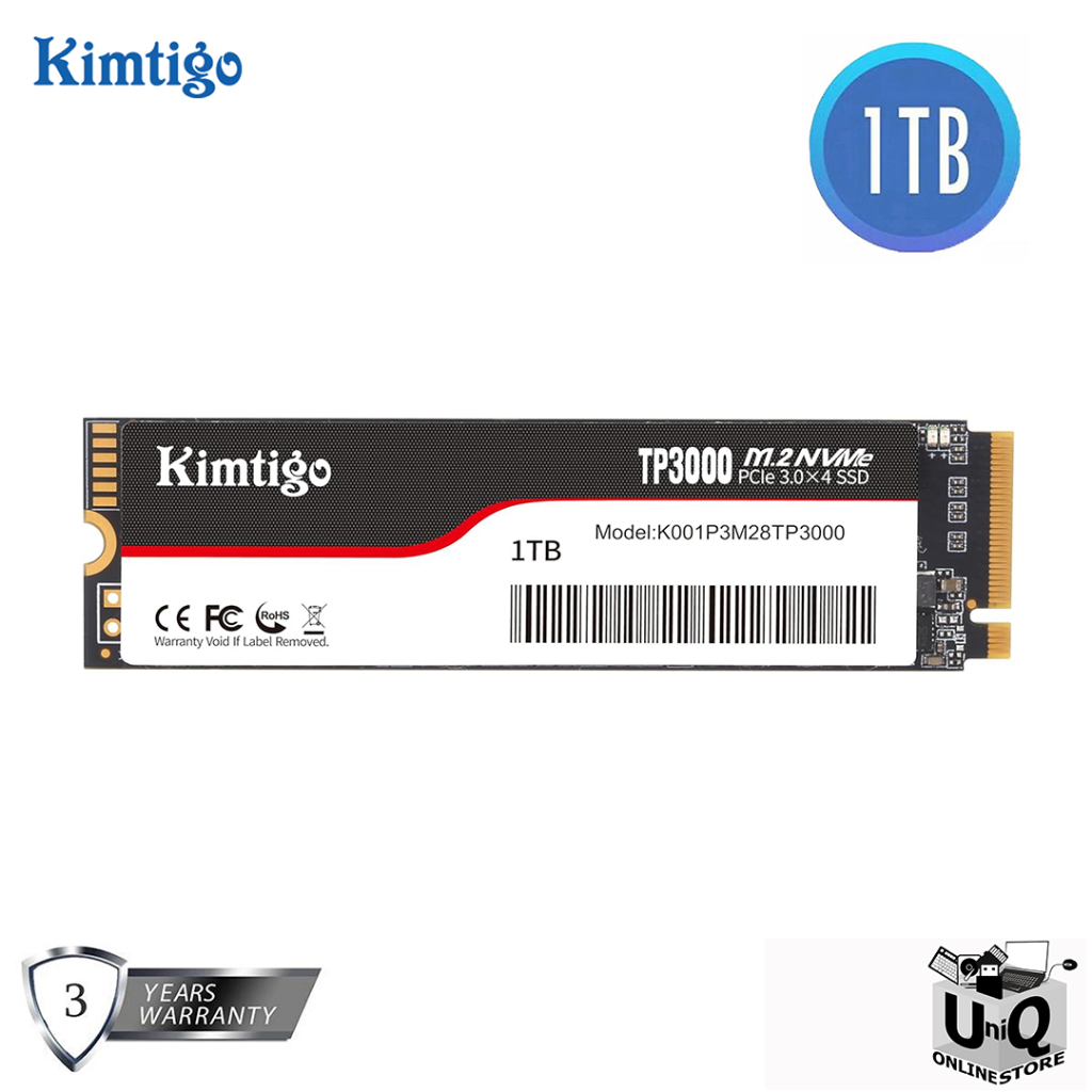 Kimtigo TP3000 NVMe PCIe Gen3x4 SSD, Read Speed up to 2000 MB/s, Write ...