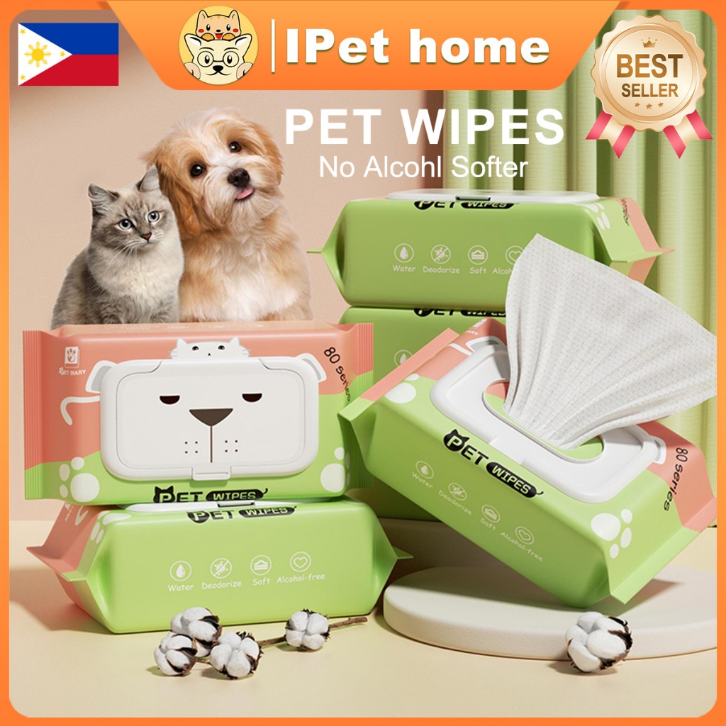 PET RECORD NEW 80pcs Pet Wipes Cat Wipes Dog Wipes Multifunctional ...