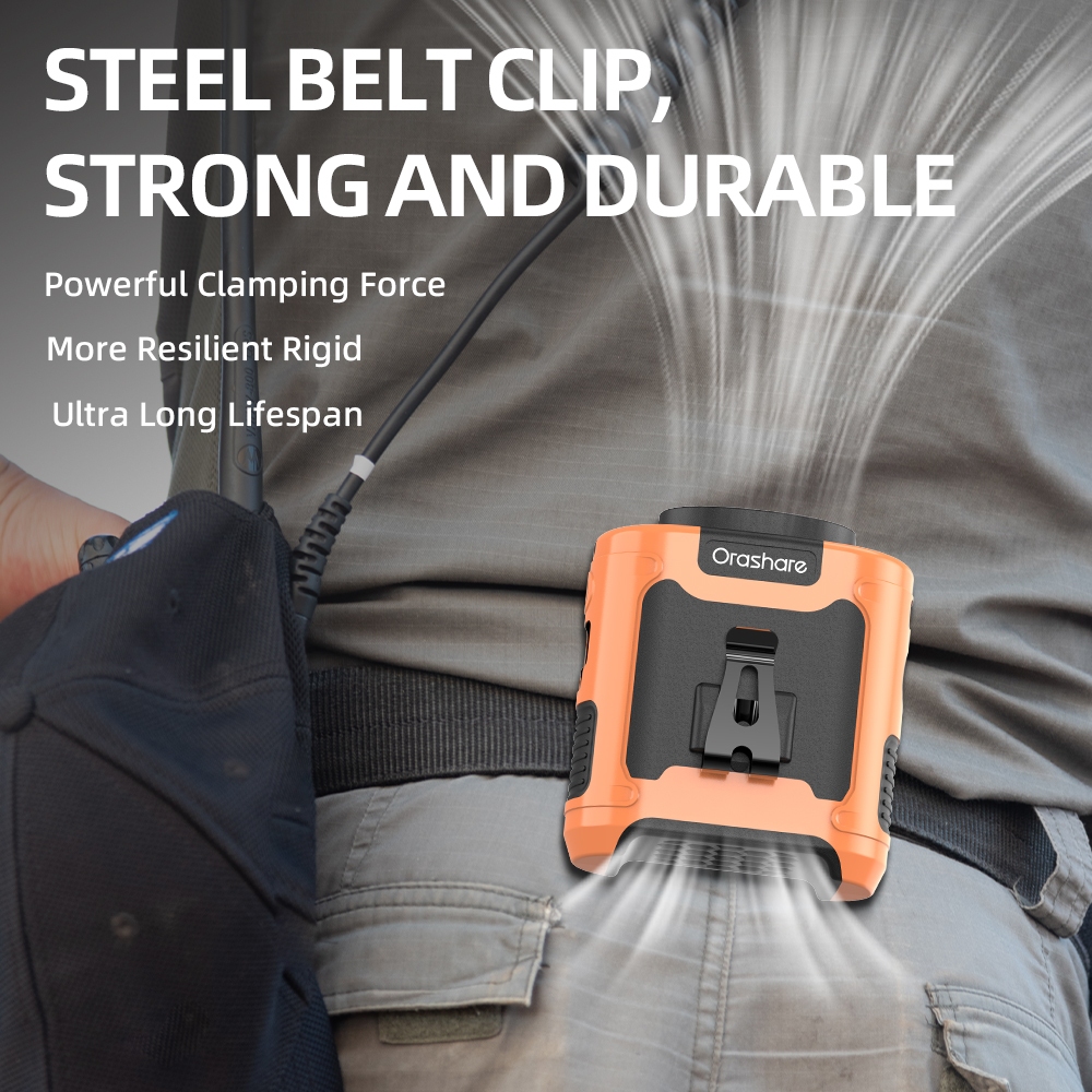 Orashare K50 10000mAh Portable Fan Waist Clip Fan 5 Speed Adjustable ...