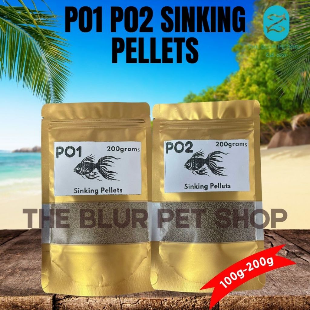 1kg P01 P02 PO1 PO2 SINKING PELLET Shrimp and fish food TATEH Aquafeeds ...