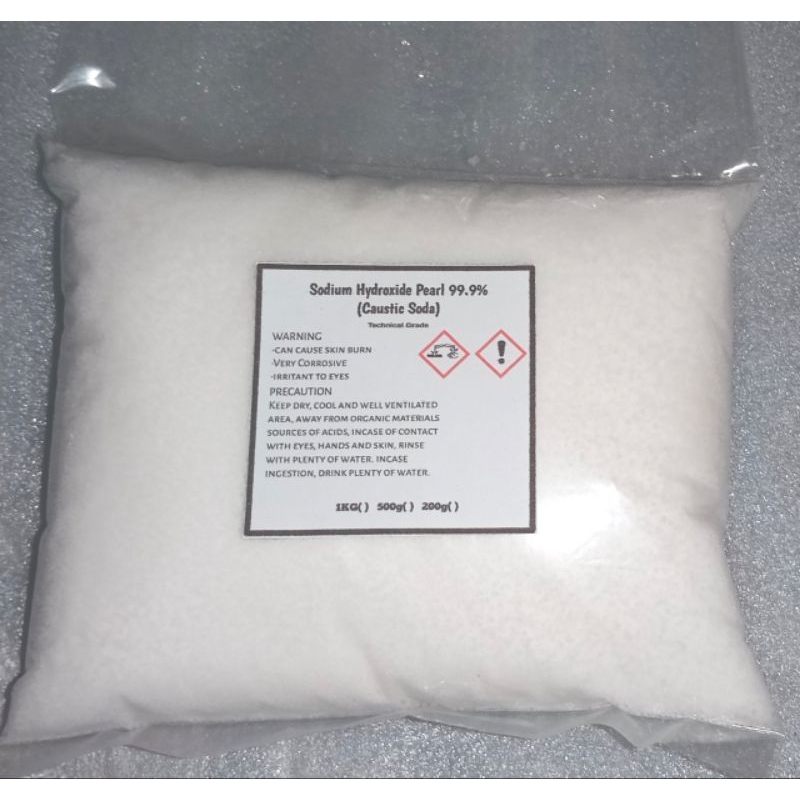 Sodium Hydroxide | Caustic Soda Lye Pearl Technical 1KG | Shopee ...