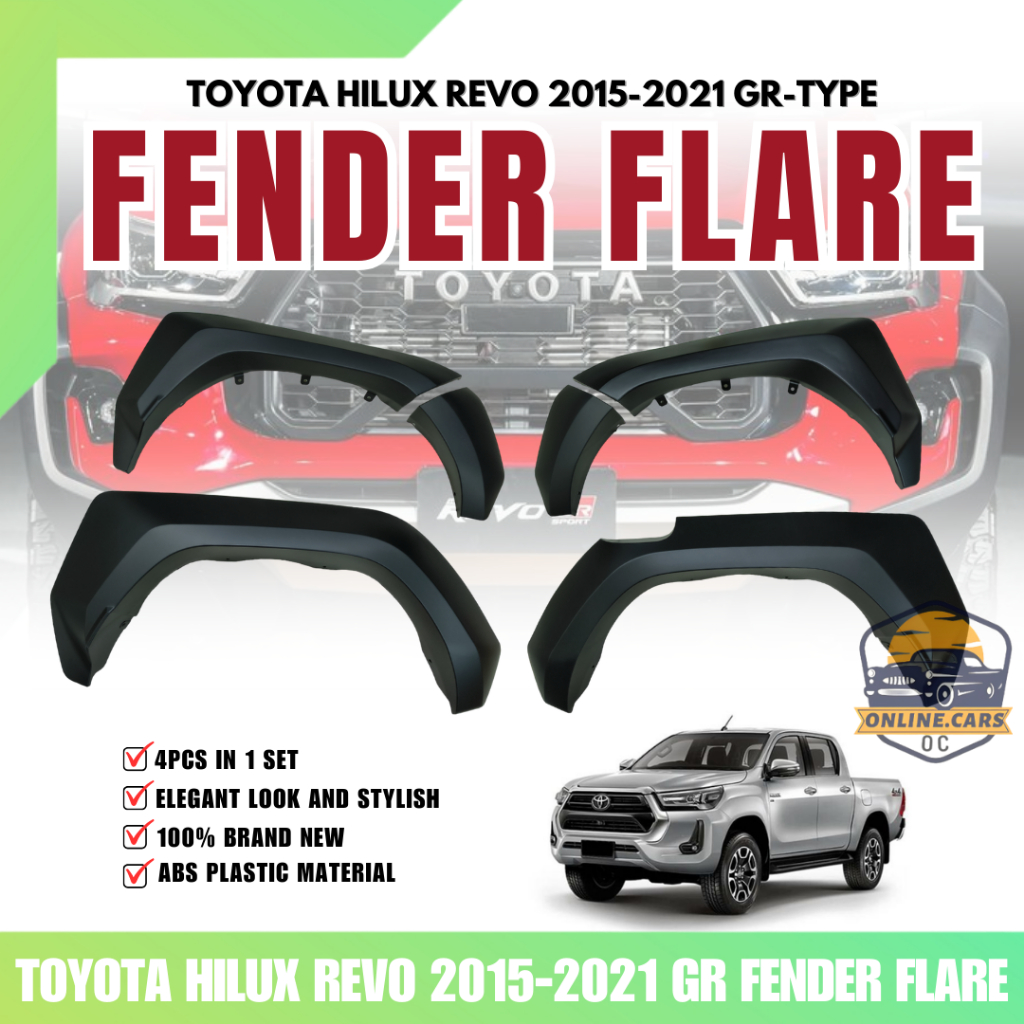OC TOYOTA HILUX REVO 2015-2021 GR FENDER FLARE (11313) | Shopee Philippines