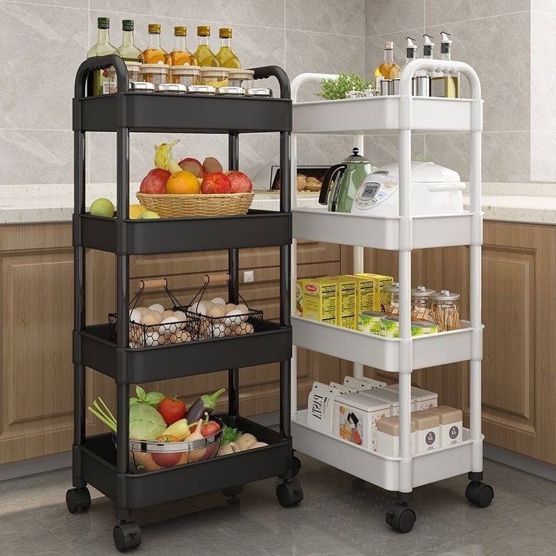 3/4/5 Layers Toy Organizer Trolley Cart Kitchen Storage Shelf Home ...