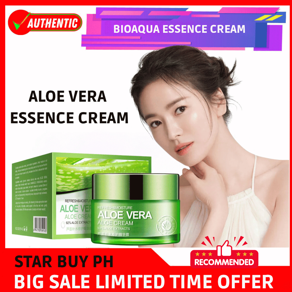 Original Bioaqua Aloe Vera Cream – Hydrating Face Moisturizer for Day and Night – Whitening ...