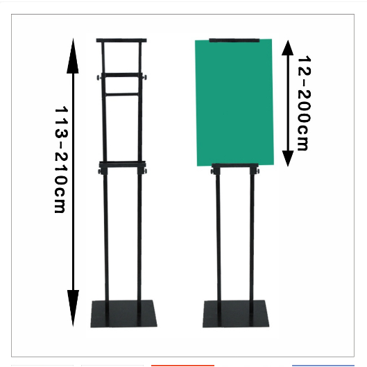 Thick Aluminum Mini Easel Stand Folding Telescopic Display /Painting ...