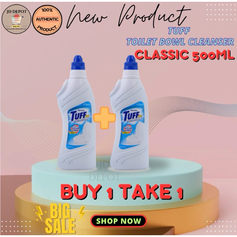 BUY 1 TAKE 1 TUFF TBC CLASSIC 500ml TOILET BOWL CLEANSER | Shopee ...