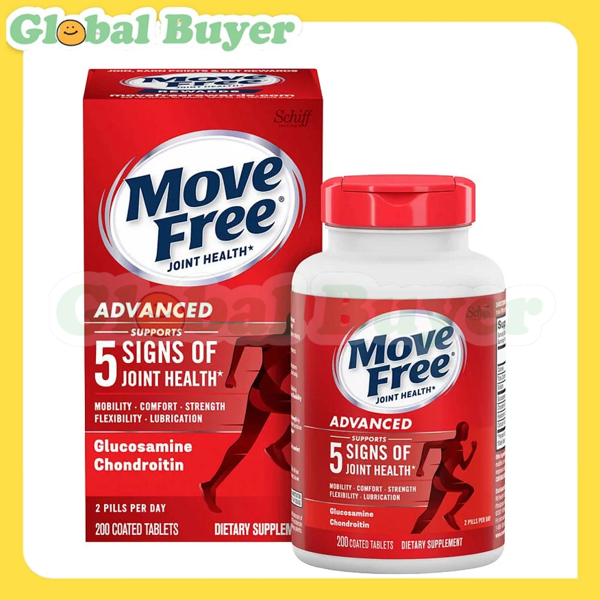 Move Free Advanced Glucosamine & Chondroitin Joint Supplements 200 ...