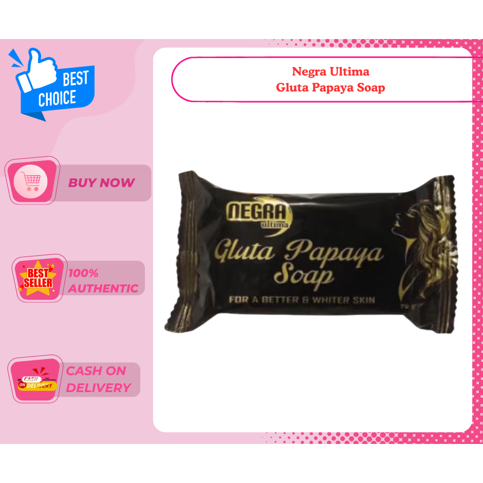 Negra Ultima Gluta Papaya Soap | Advanced Skin Whitening & Brightening ...