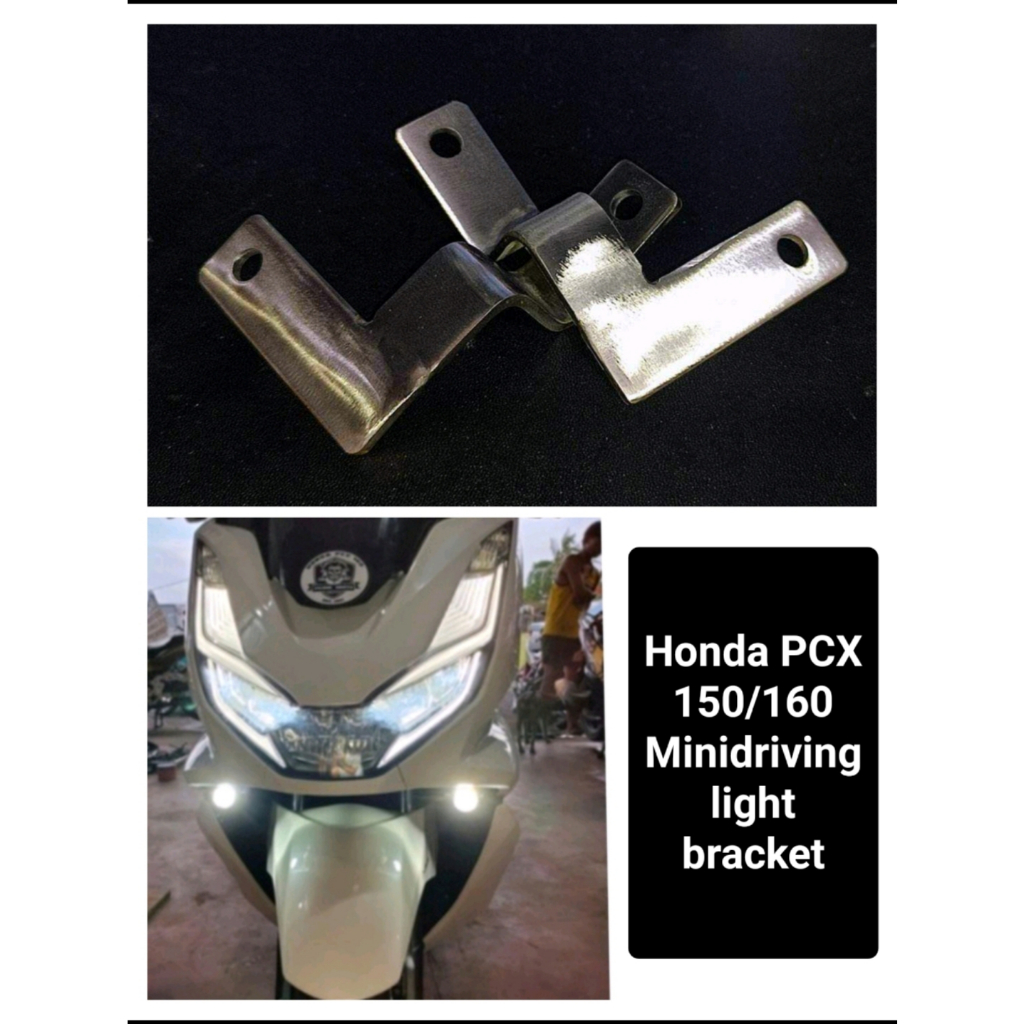 Honda PCX 150/160 bracket for Minidriving light 2pcs | Shopee Philippines