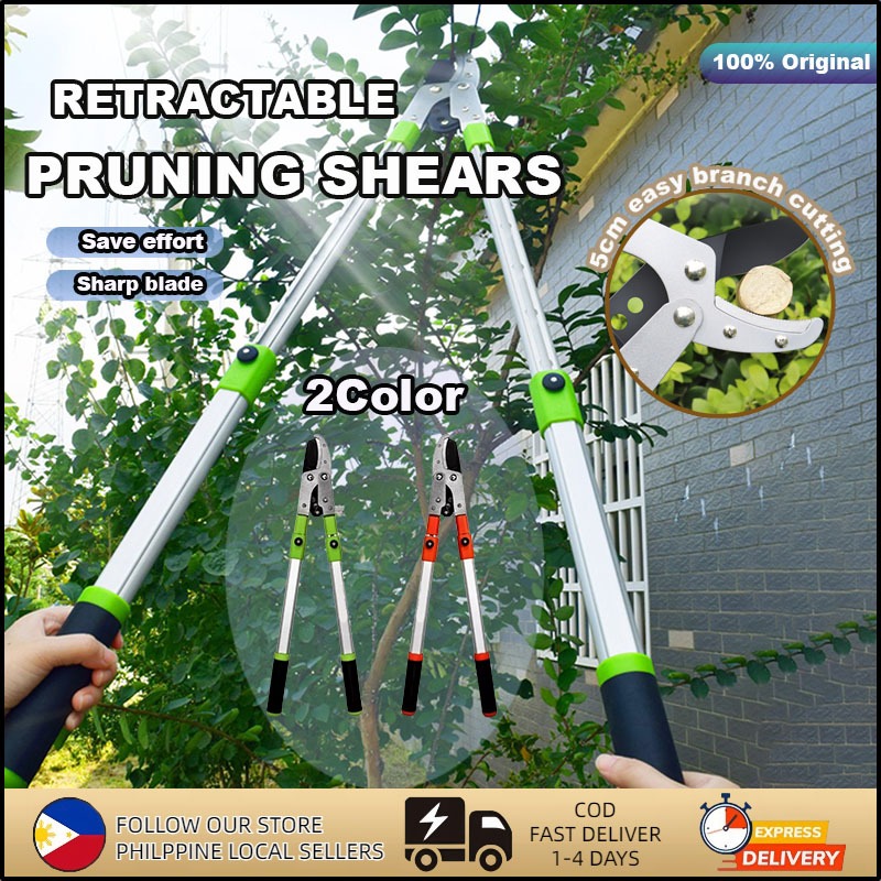 Gardening Pruning Shears Garden Retractable Scissors Plant Trimmer ...