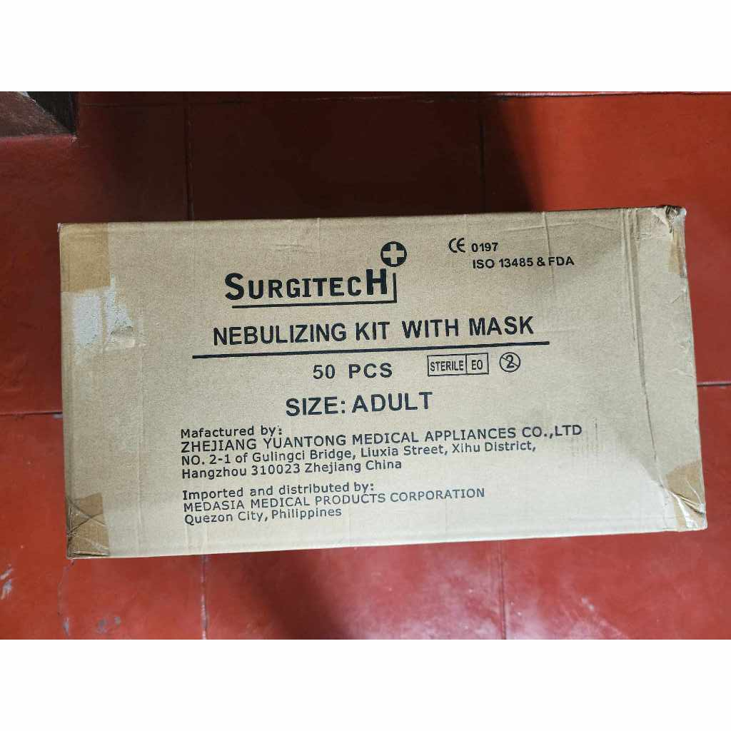 SURGITECH NEBULIZER MASK WITH KIT(50PIECES) | Shopee Philippines