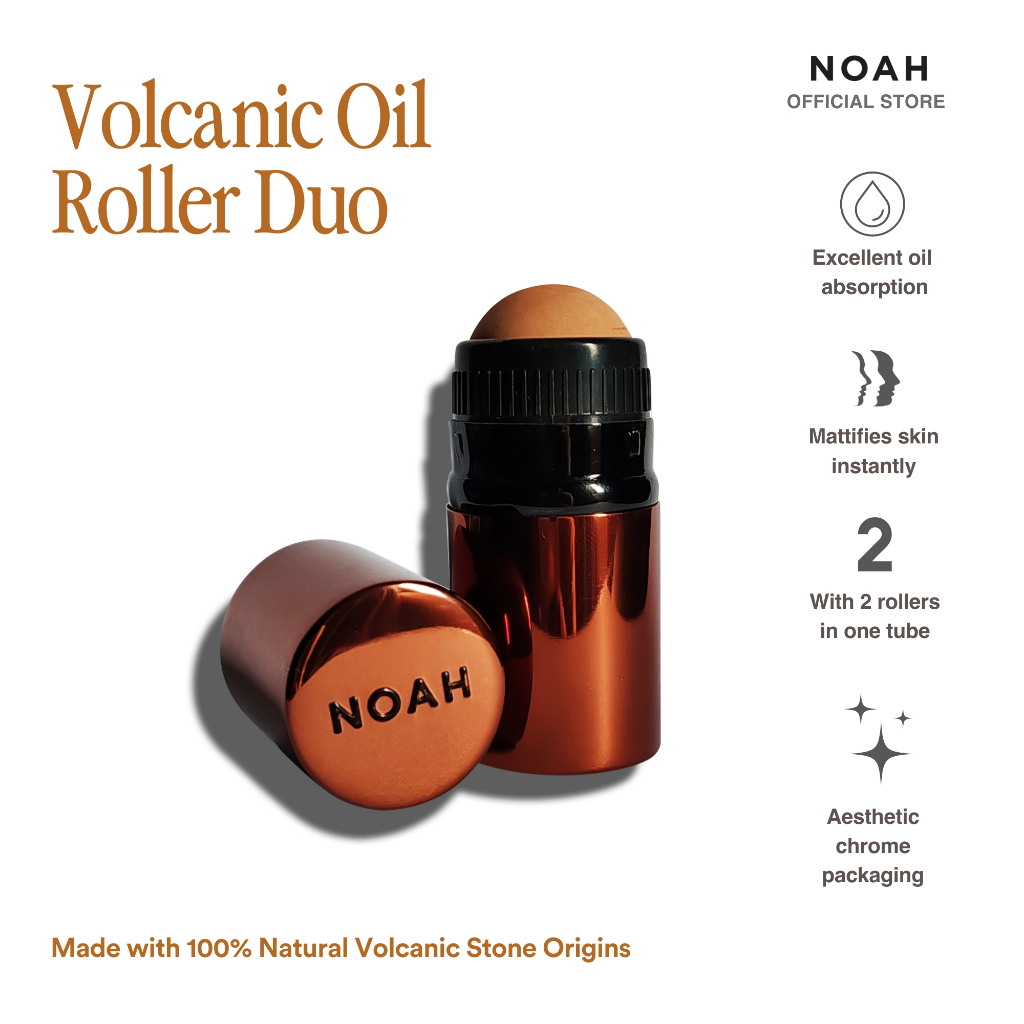 Noah Volcanic Oil Roller Duo (High oil absorption power, Premium ...