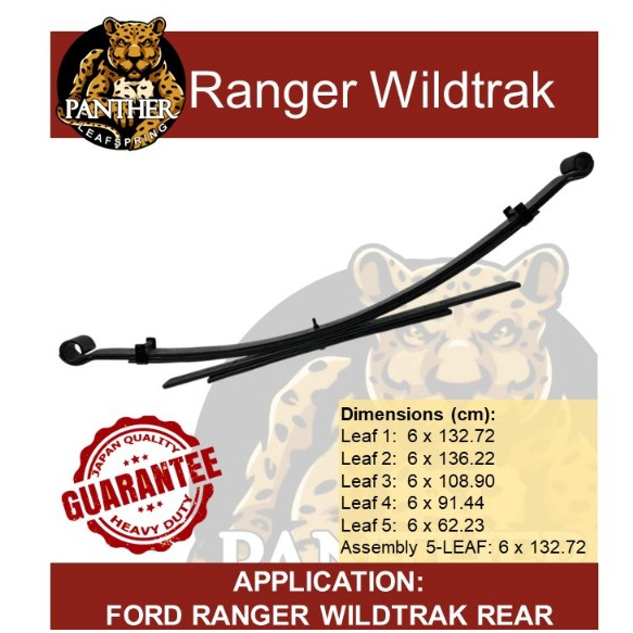 Molye / Leaf Spring ASSEMBLY for Ford Ranger Wildtrak Rear (MATIBAY ...