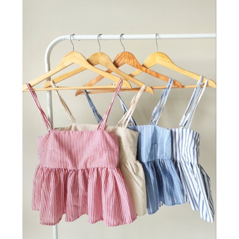 ENDEARRING Julie Double Strap Top | Shopee Philippines