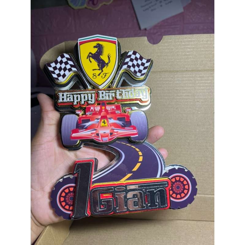 Ferrari Cake Topper Layered with stick | Shopee Philippines