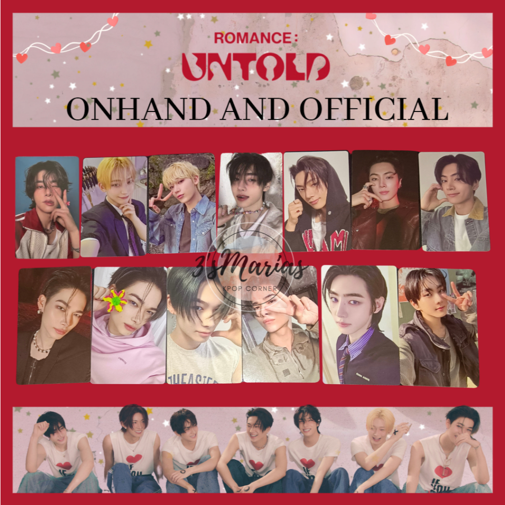 ONHAND & OFFICIAL ENHA ALBUM PHOTOCARDS AND POB (WITH TOPLOADER ...