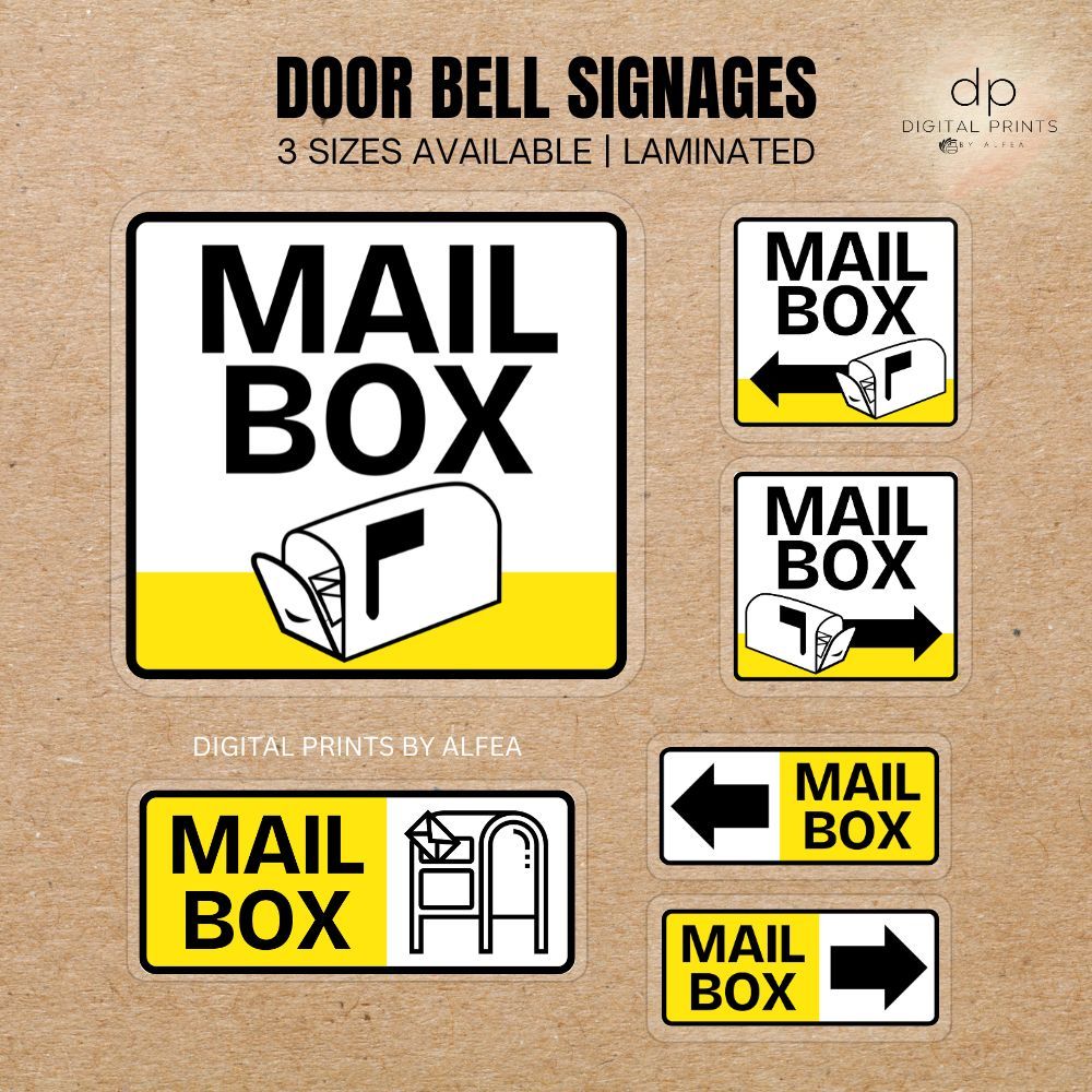 mailbox laminated signage | mailbox signage | laminated signage ...