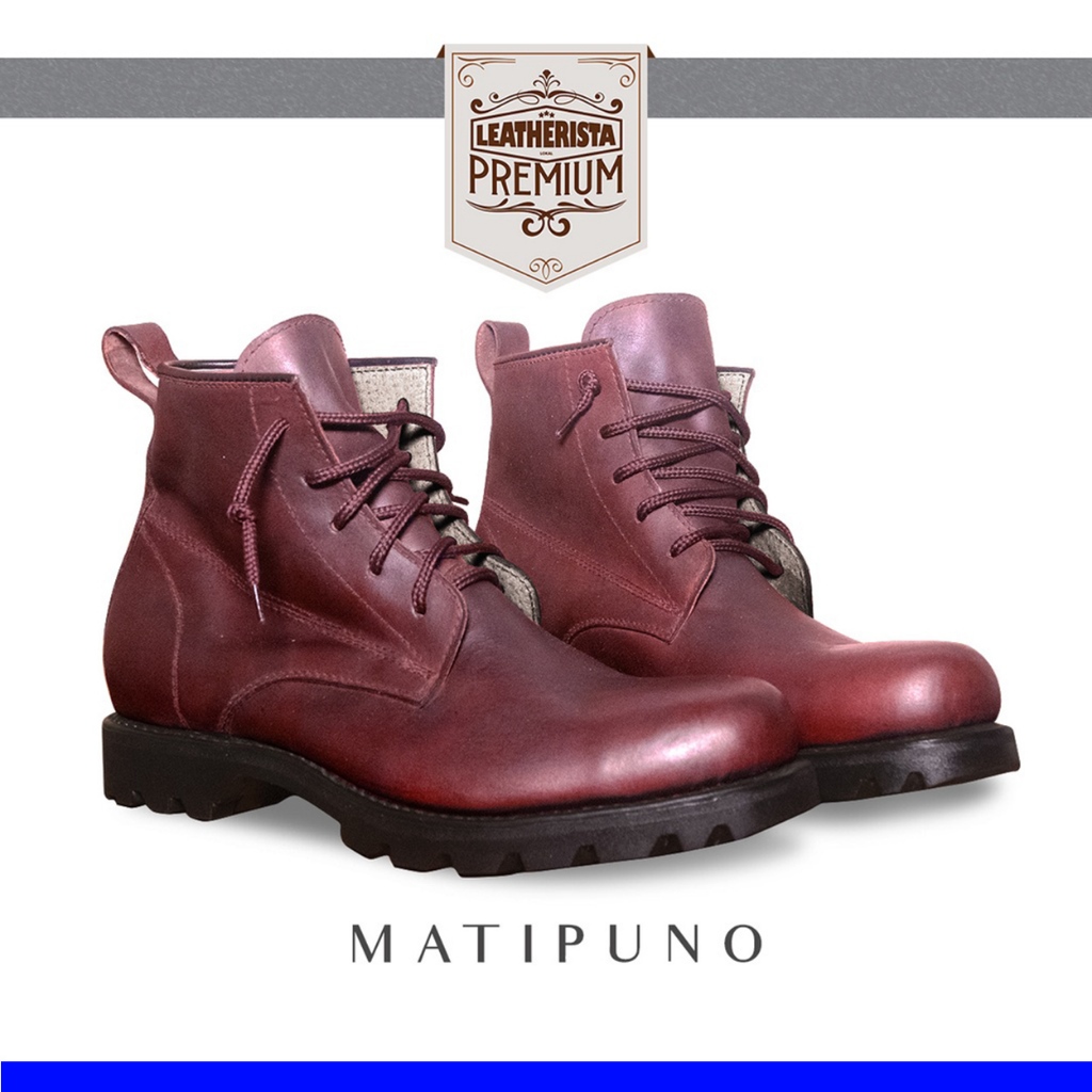 Leatherista Lokal Matipuno (Premium Boots for Men) | Shopee Philippines