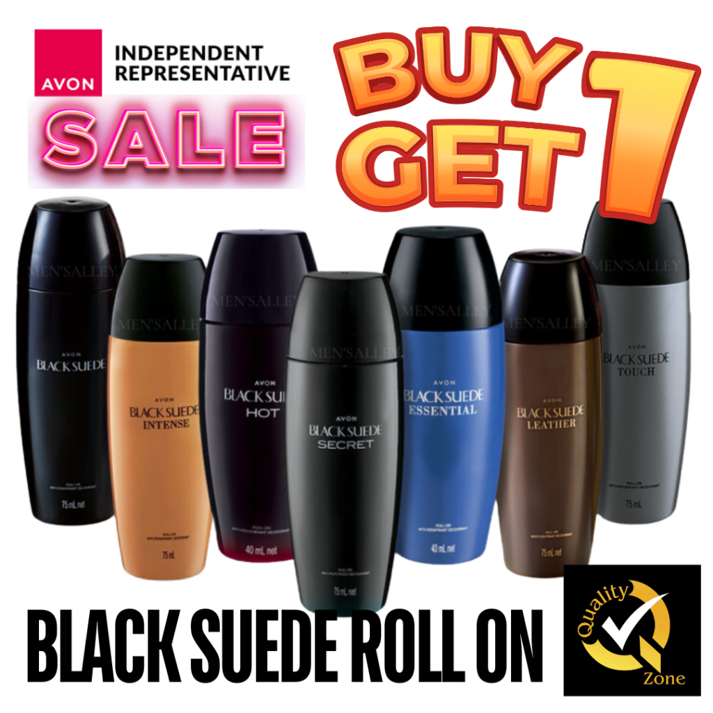 Buy 1 Take 1 Avon Black Suede Roll on for Men Classic, Hot, Essential ...