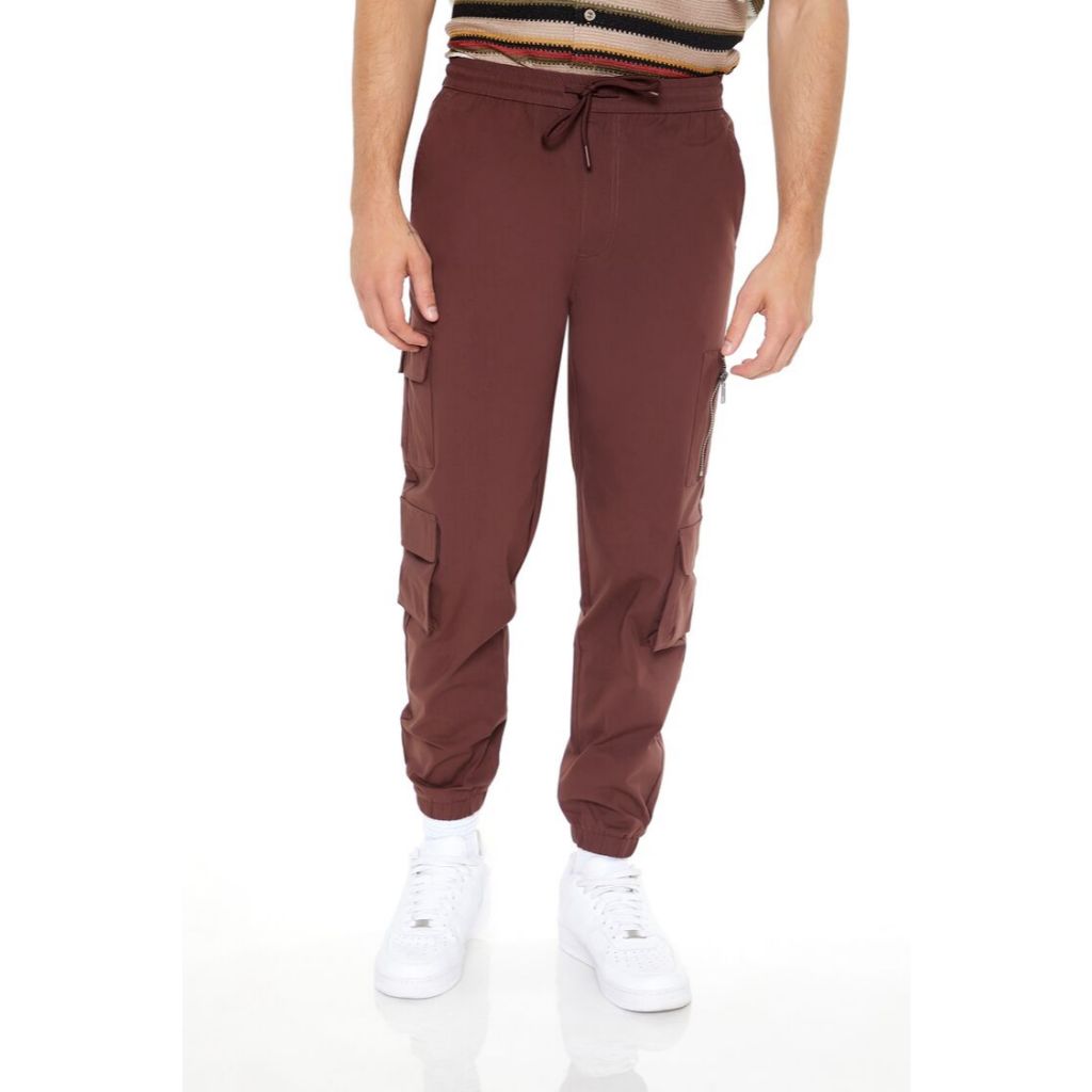 Forever 21 Men's Drawstring Cargo Joggers | Shopee Philippines
