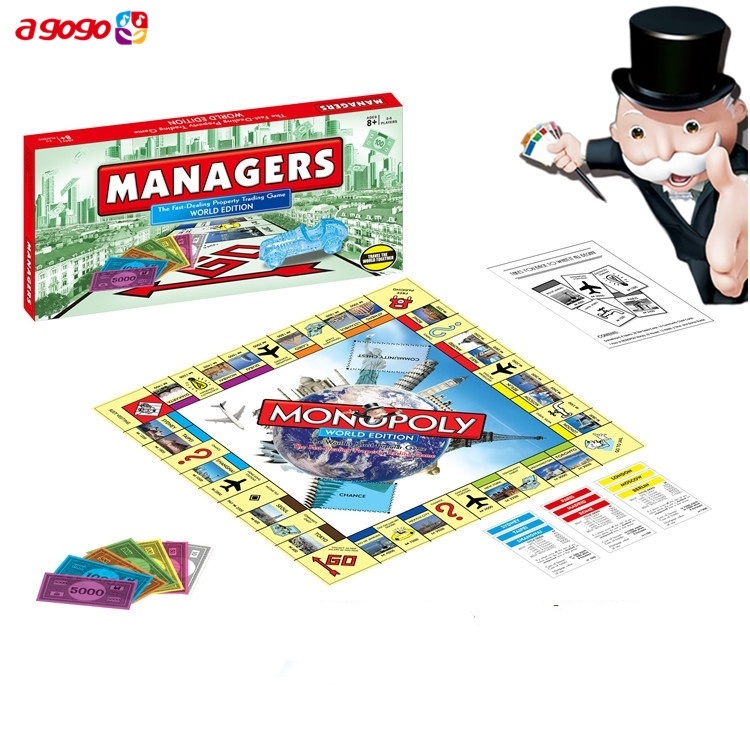 Monopoly Toy English Board Game Boxed Family Card Game Gathering Puzzle ...