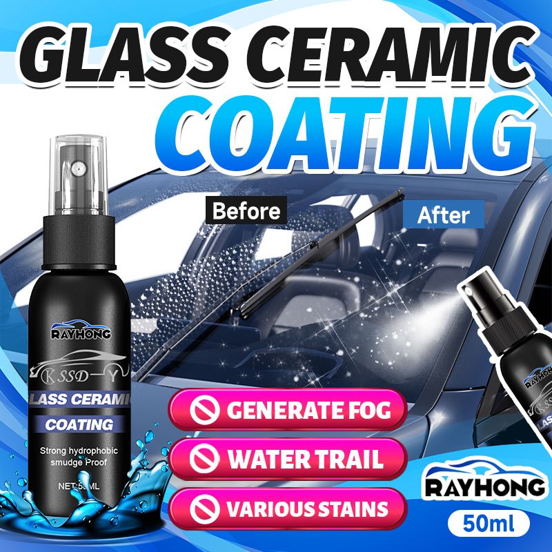 Car Glass Ceramic Coating Hydrophobic Coating Waterproof Acid Rain ...