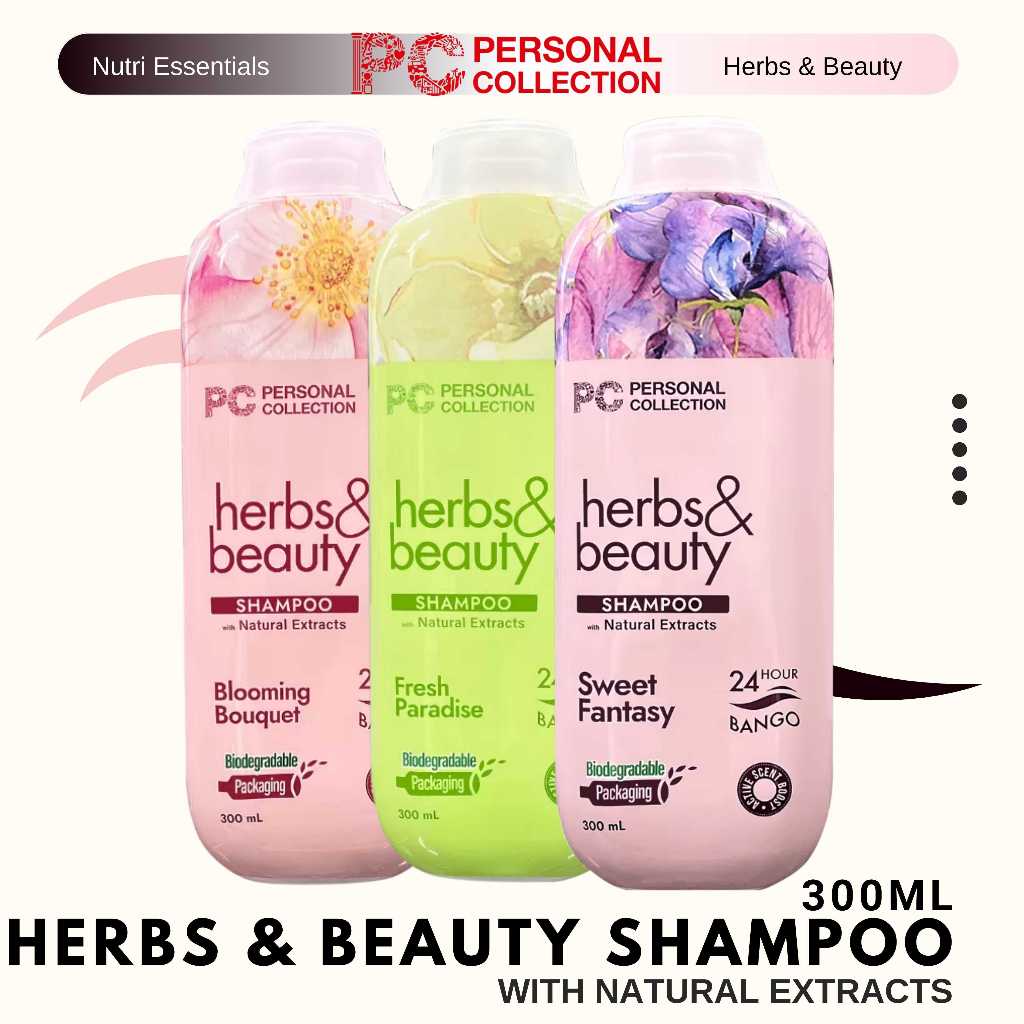 Personal Collection Herbs & Beauty Shampoo with Natural Extracts 300ml ...