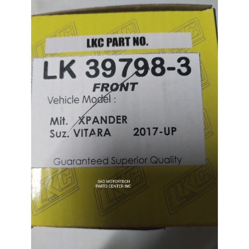 Brake Pad (Front)(Mitsubishi XPANDER)/(Suzuki Vitara 2017up)(LKC BRAND ...
