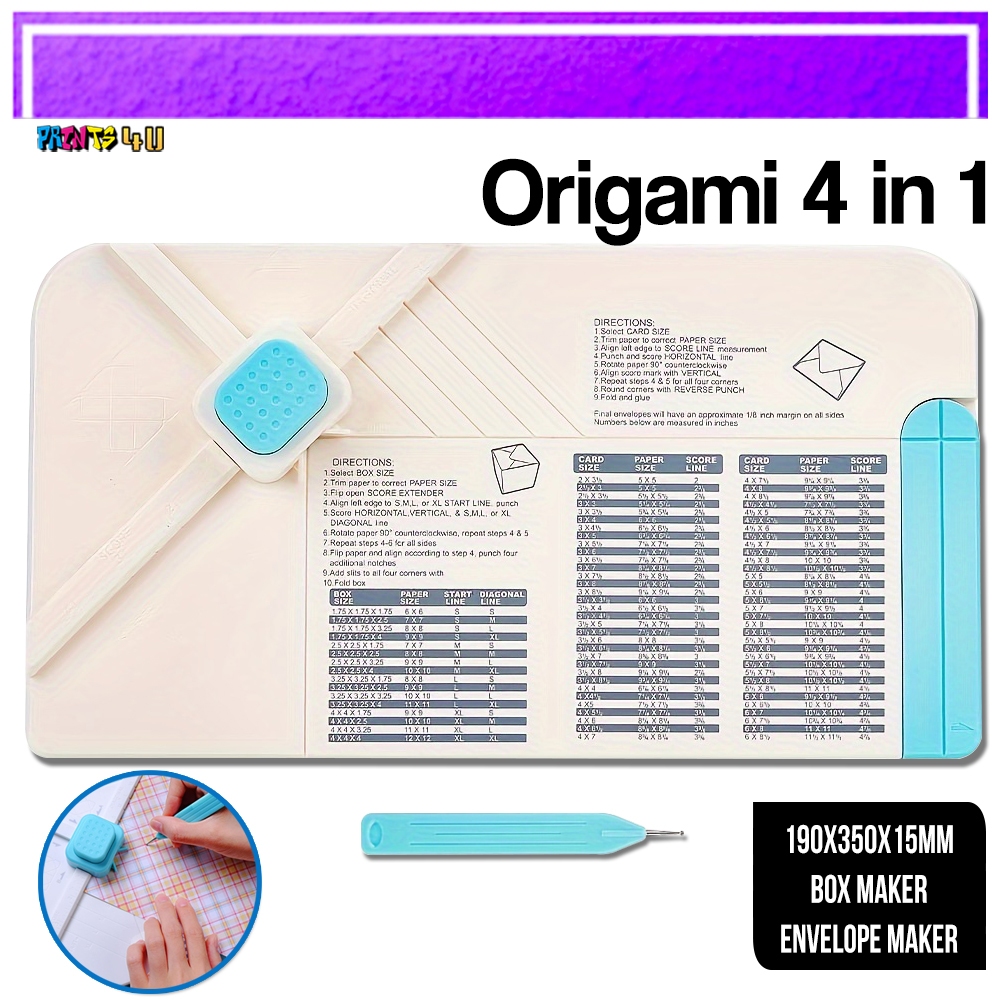 Envelope Punch Board Maker Creasing Paper Embosser Shaper Scoring Board ...