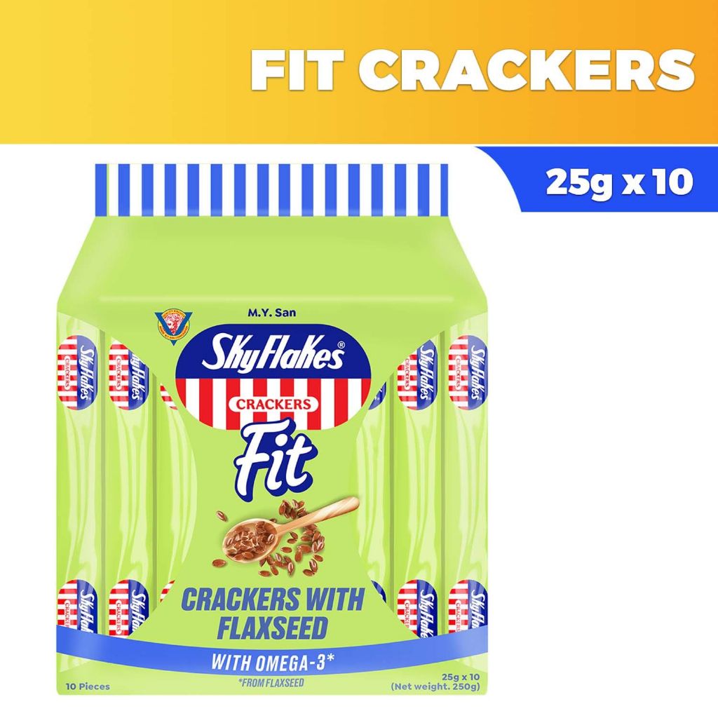 Skyflakes Fit Crackers Omega-3 with Flax seeds 25g x 10 | Shopee ...