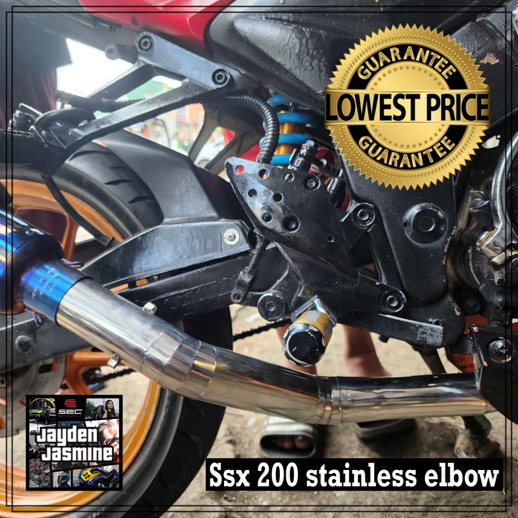 Rusi Ssx 200 stainless elbow | Shopee Philippines