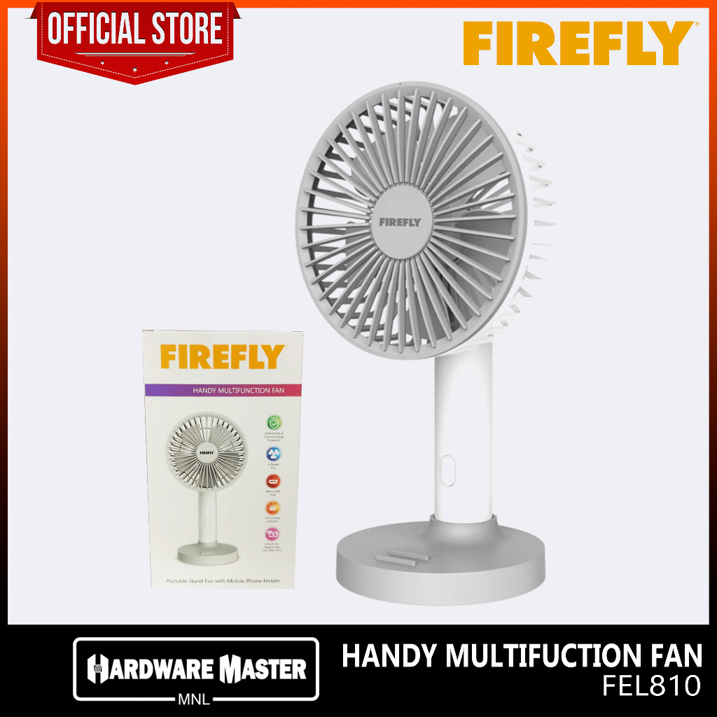 Firefly Portable Stand Fan with Mobile Phone Holder FEL810 Original ...