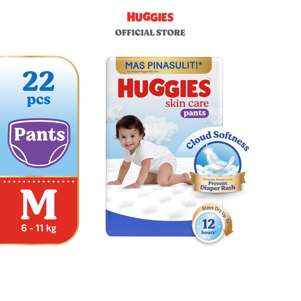 Huggies Skin Care Pants Medium - 22 pcs | Shopee Philippines