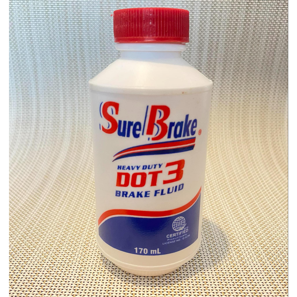 SURE BRAKE DOT 3 BRAKE FLUID 170 ML | Shopee Philippines