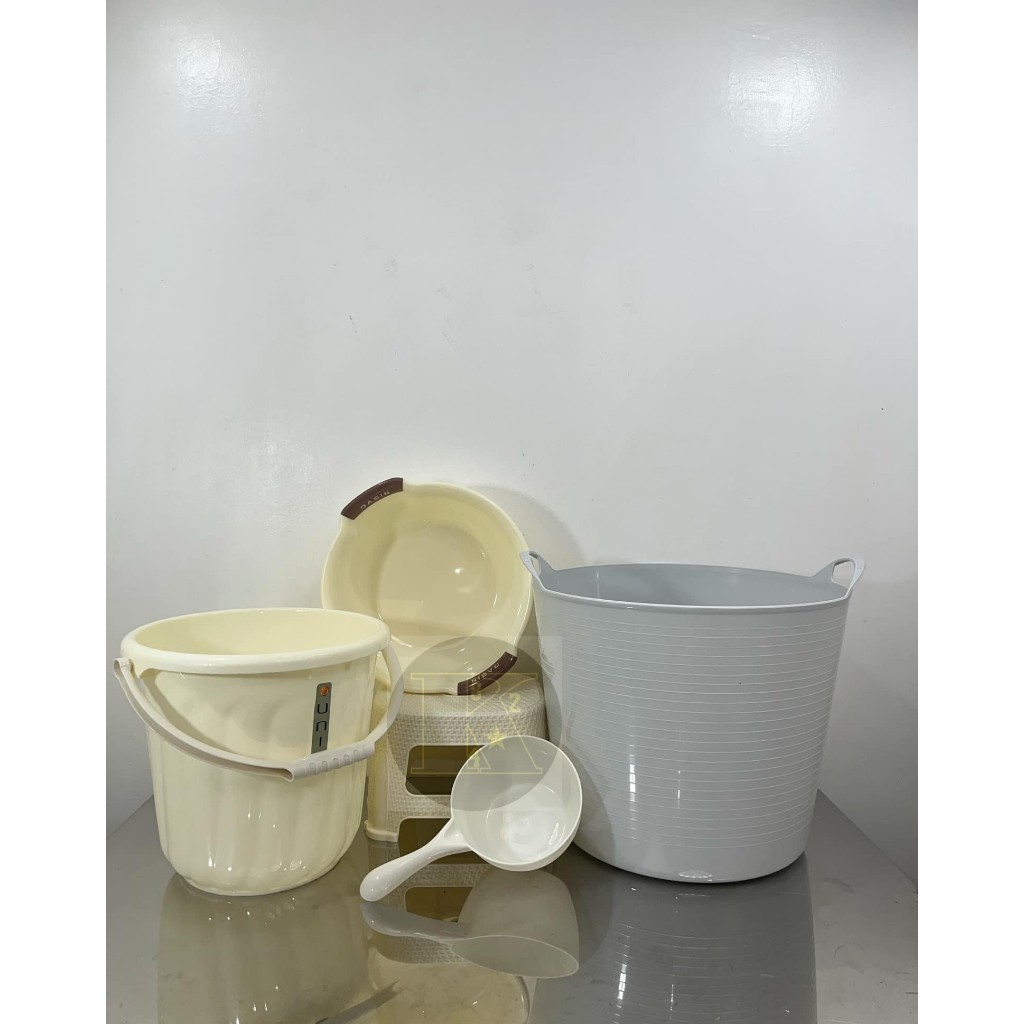 UNIK #2-5 5in1 Colorful Set / Set of Plastic Pail, Basket Pail,Stool ...