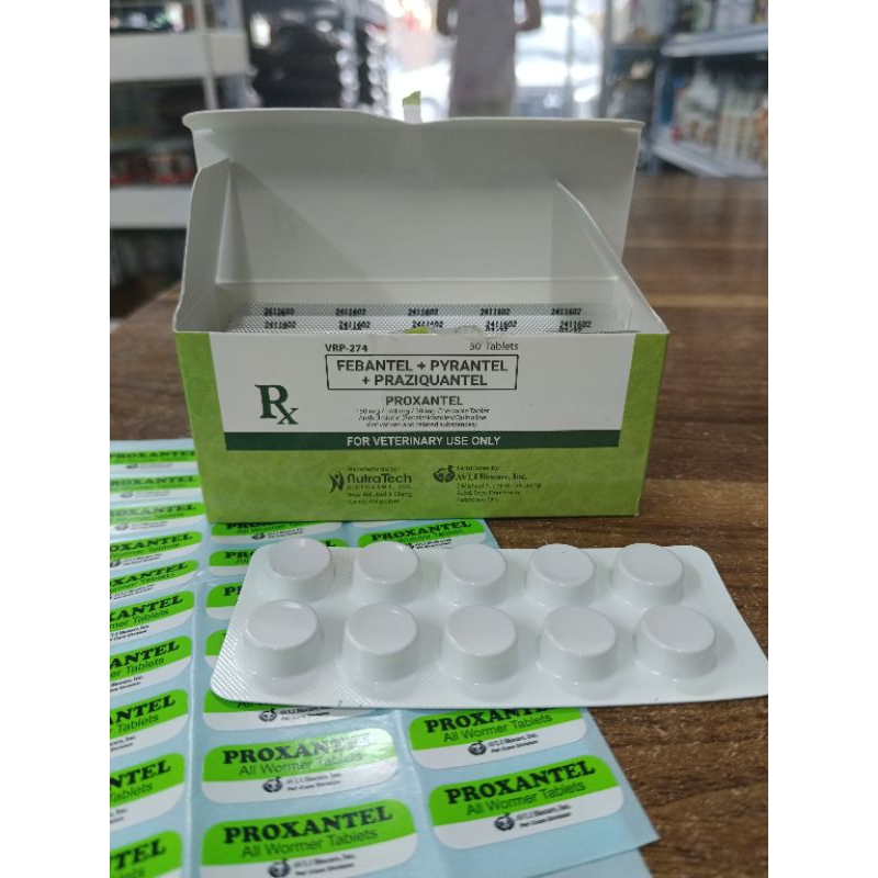 Proxantel Deworming Tablet - Sold pet Tab | Shopee Philippines
