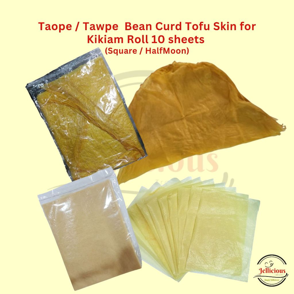 Taope / Tawpe Bean Curd Sheets Tofu Skin for Kikiam Roll 10 sheets ...
