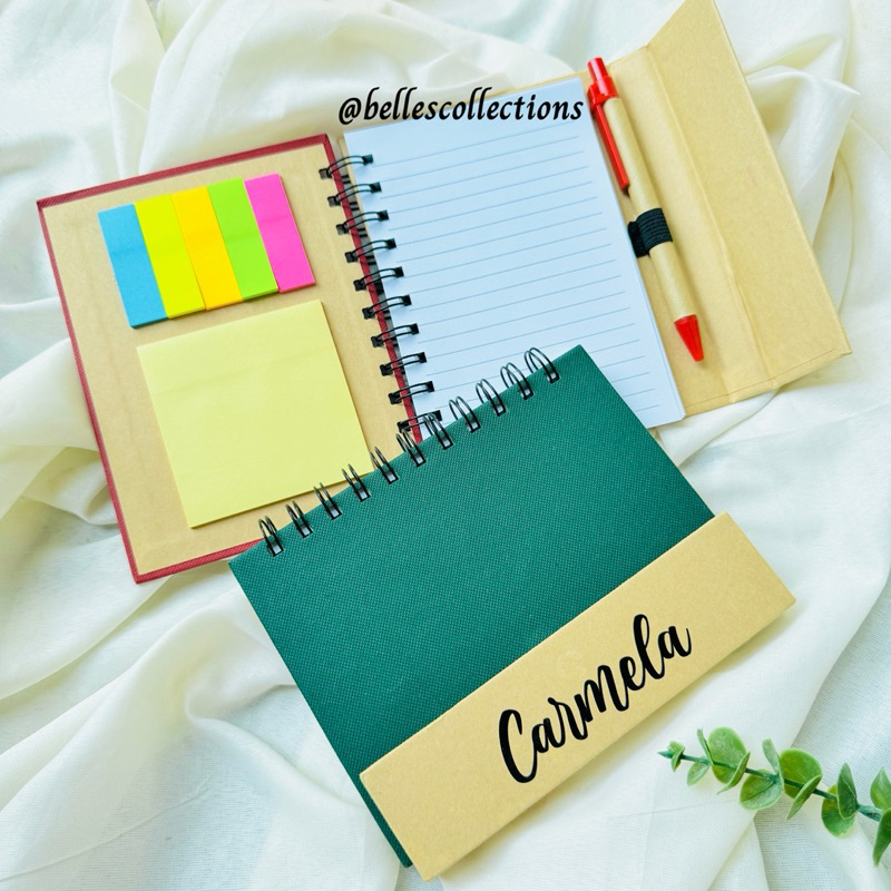 PERSONALIZED A6 NOTEBOOK WITH STICKY NOTE | Shopee Philippines