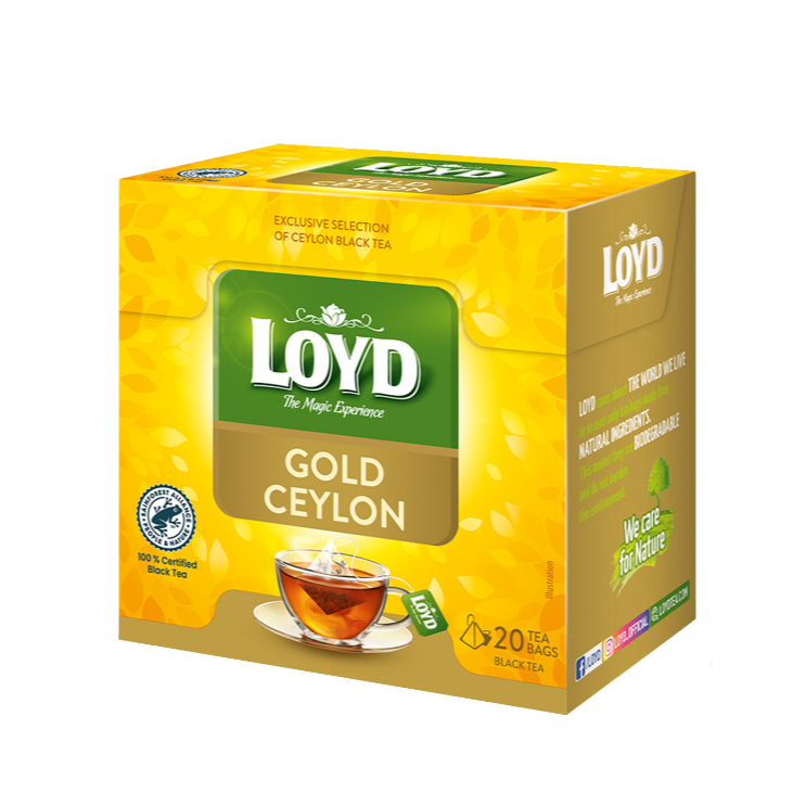 Loyd Gold Ceylon Tea 20bags Made in Poland (34g) | Shopee Philippines