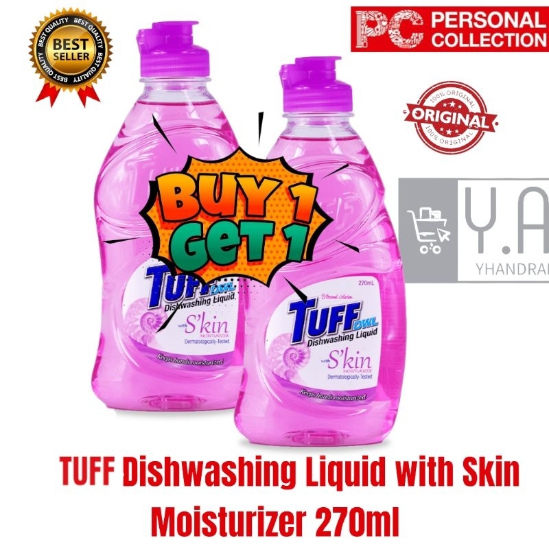 TUFF Dishwashing Liquid with Skin Moisturizer 270ml - Personal ...