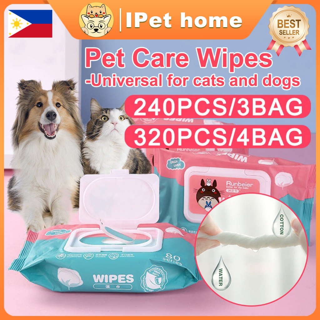 Portable Pet Wipes Dog Wipes Cat Wipes Multi-Purpose Wipes for Dogs ...