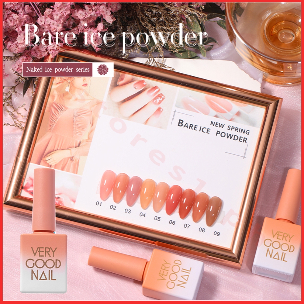 TQ 15ml 9 Jelly Color Translucent Nail Polish Set Nail Kit for Salon ...