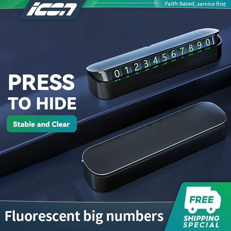 ICON Temporary Parking Number Plate Hidden Parking Number Plate Mobile ...