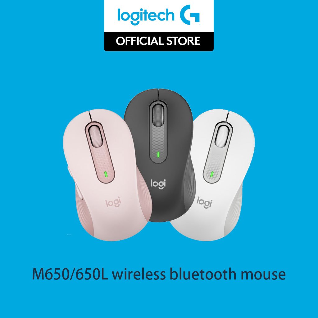 Logitech Mouse logitech M650/M650L Wireless Bluetooth Office Mouse Stylish Silent Mouse mouse pc ...