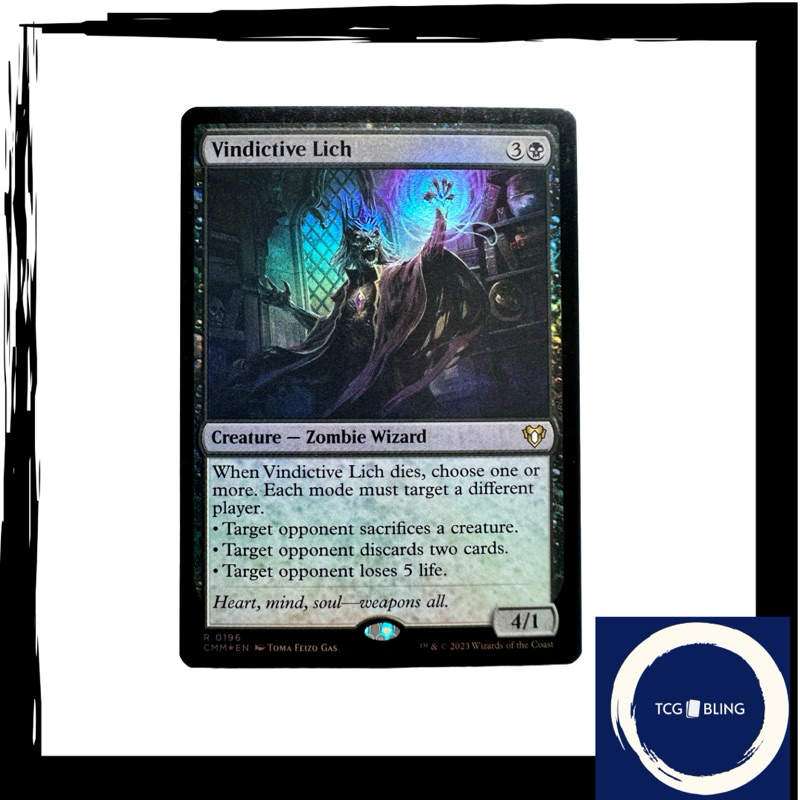 Vindictive Lich MTG - CMM (FOIL) | Shopee Philippines