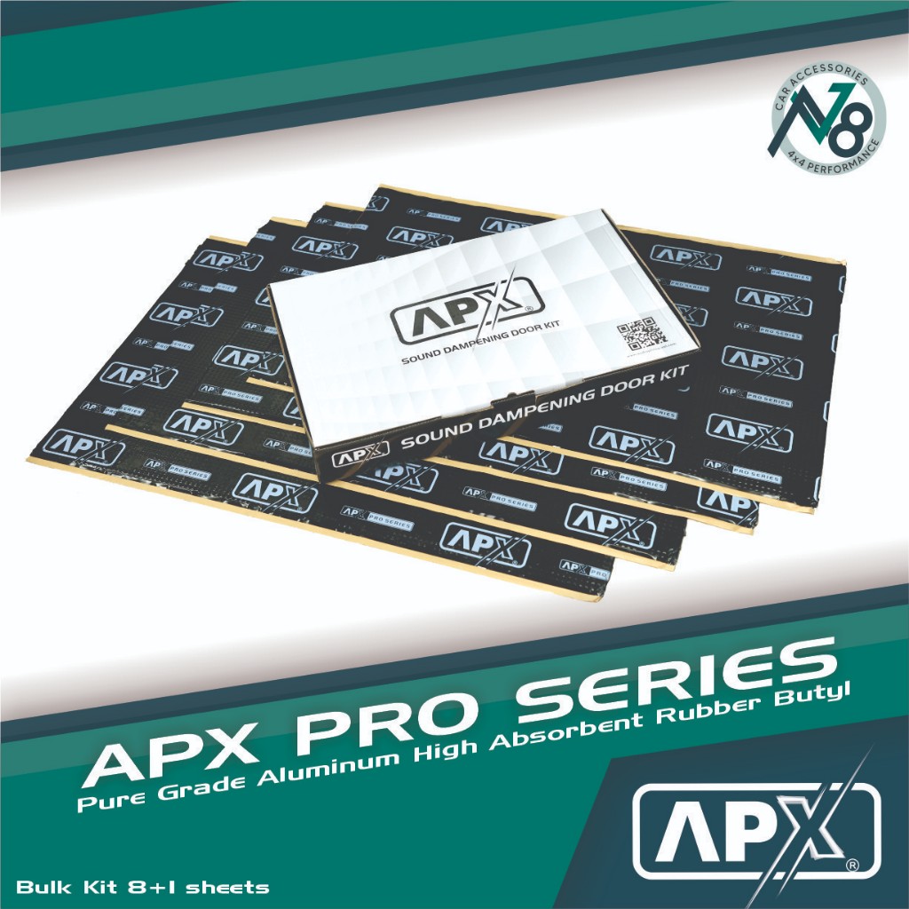 APX Sound Deadening Professional Series Car Dampening Bulk Kit 8+1 ...