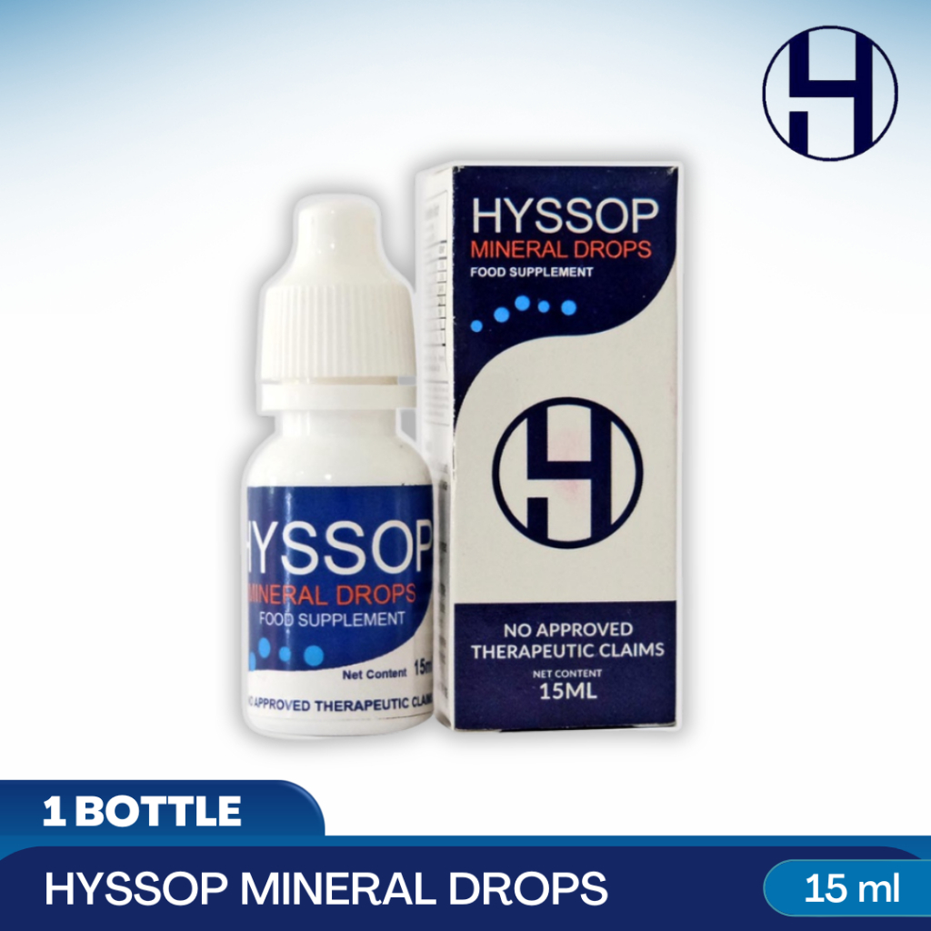 1 Bottle HYSSOP MINERAL DROPS | 15ml | Eye, Nose, Ear Problems | Shopee ...