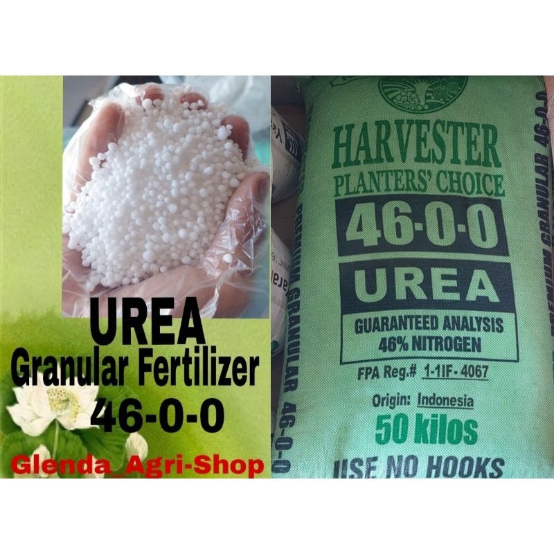 UREA FERTILIZER 46-0-0 BRAND: HARVESTER 46% NITROGEN ( 10 KILOS, 15 KILOS ) | Shopee Philippines